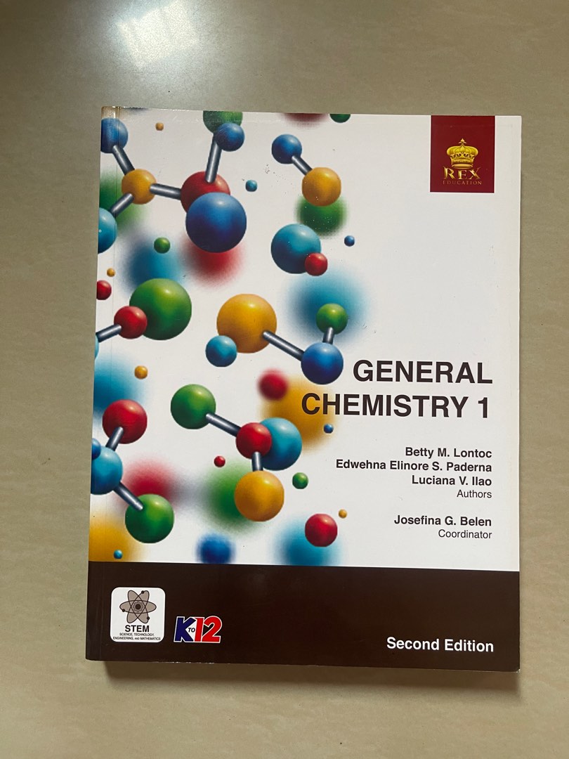 GENERAL CHEMISTRY 1 BOOK, Hobbies & Toys, Books & Magazines, Textbooks ...