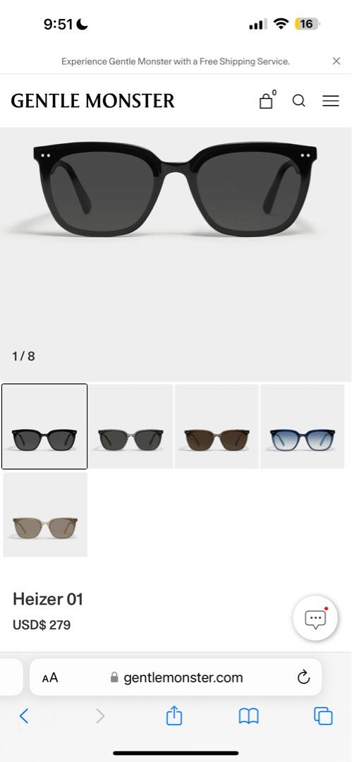 Gentle Monster Heizer 01 - Original / Authentic, Women's Fashion ...