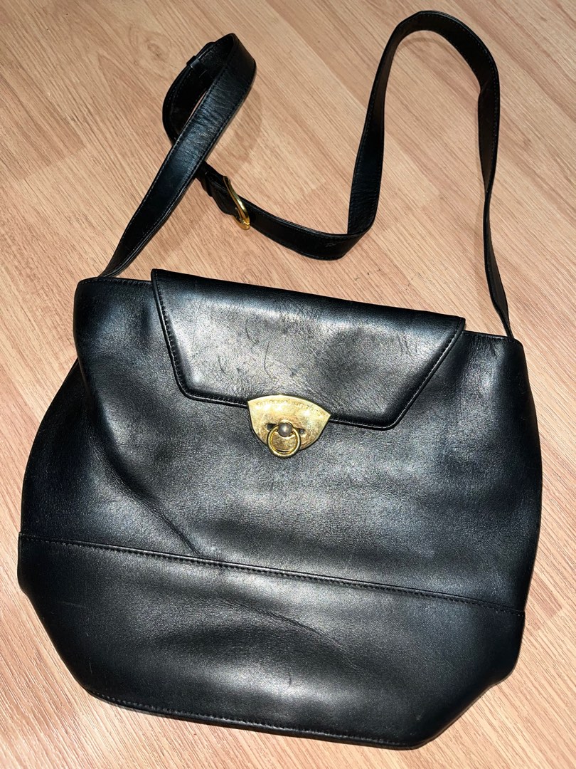 Genuine Leather Authentic Emanuel Ungaro 2-Way Bag, Women's Fashion ...