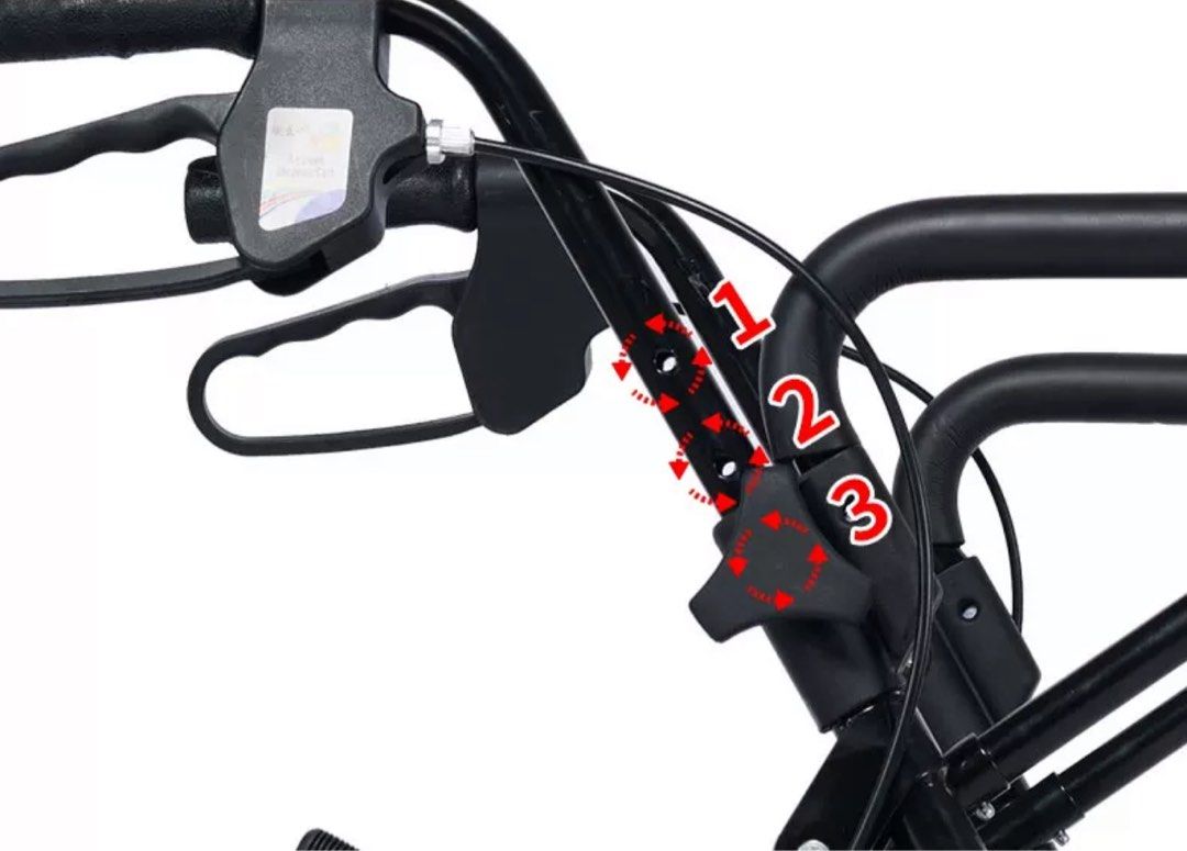 Geriatric Foldable Walker Wheelchair for Elderly, Health & Nutrition ...