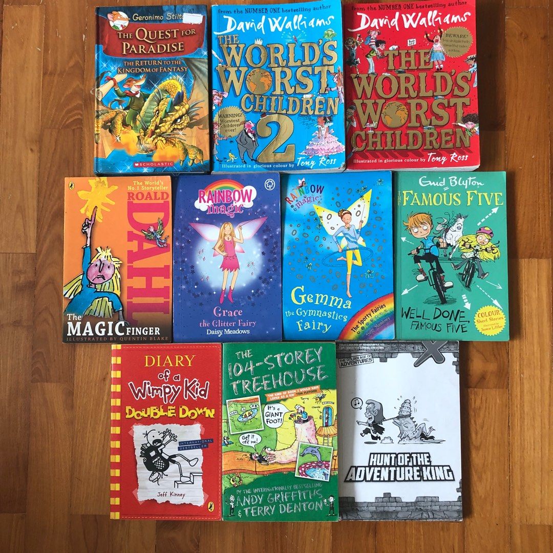 Geronimo Stilton David Walliams Roald Dahl Storey Treehouse Enid Blyton ...