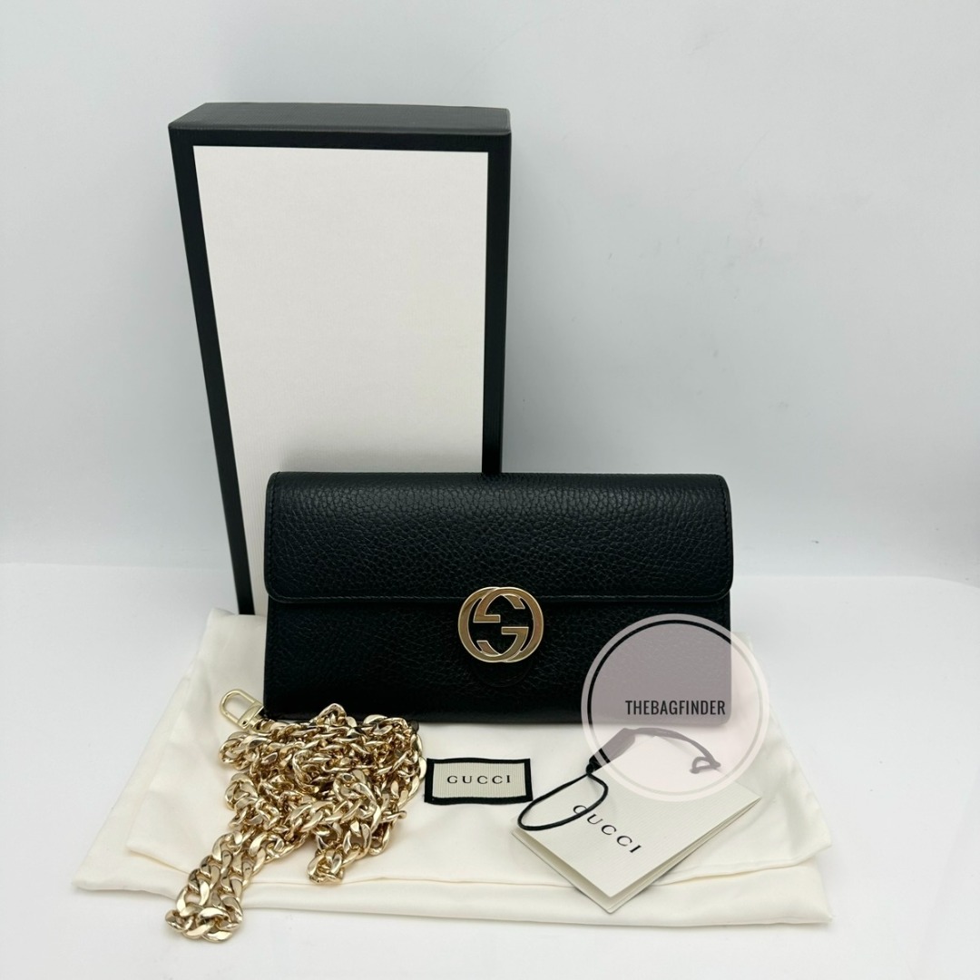 GG Large Logo Black, Luxury, Bags & Wallets on Carousell