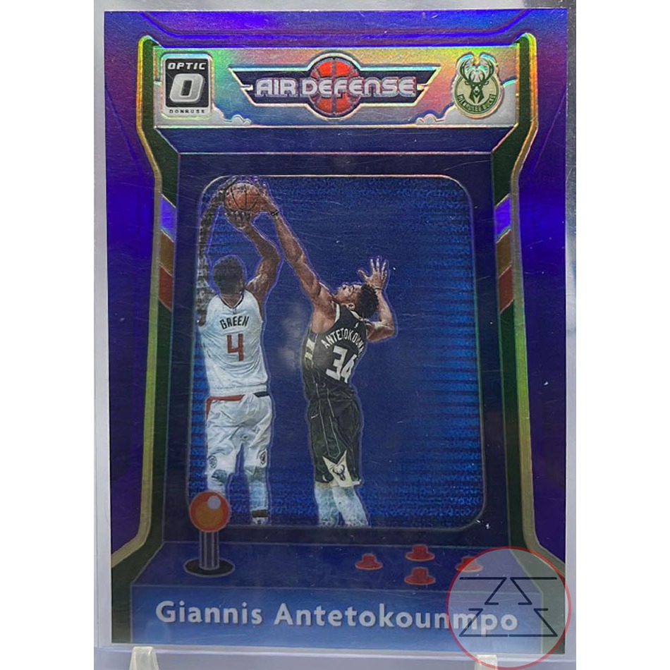 Giannis Antetokounmpo 2020-21 Panini Donruss Optic Air Defense Purple ...