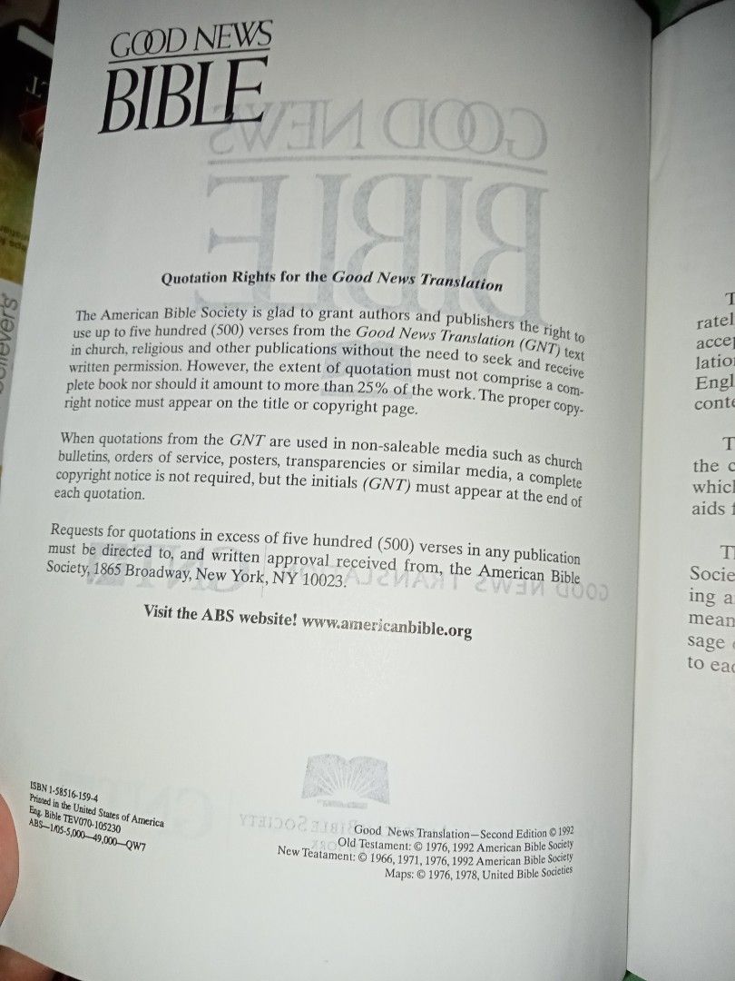 Good News Translation Bible Giant Print, Hobbies & Toys, Books ...