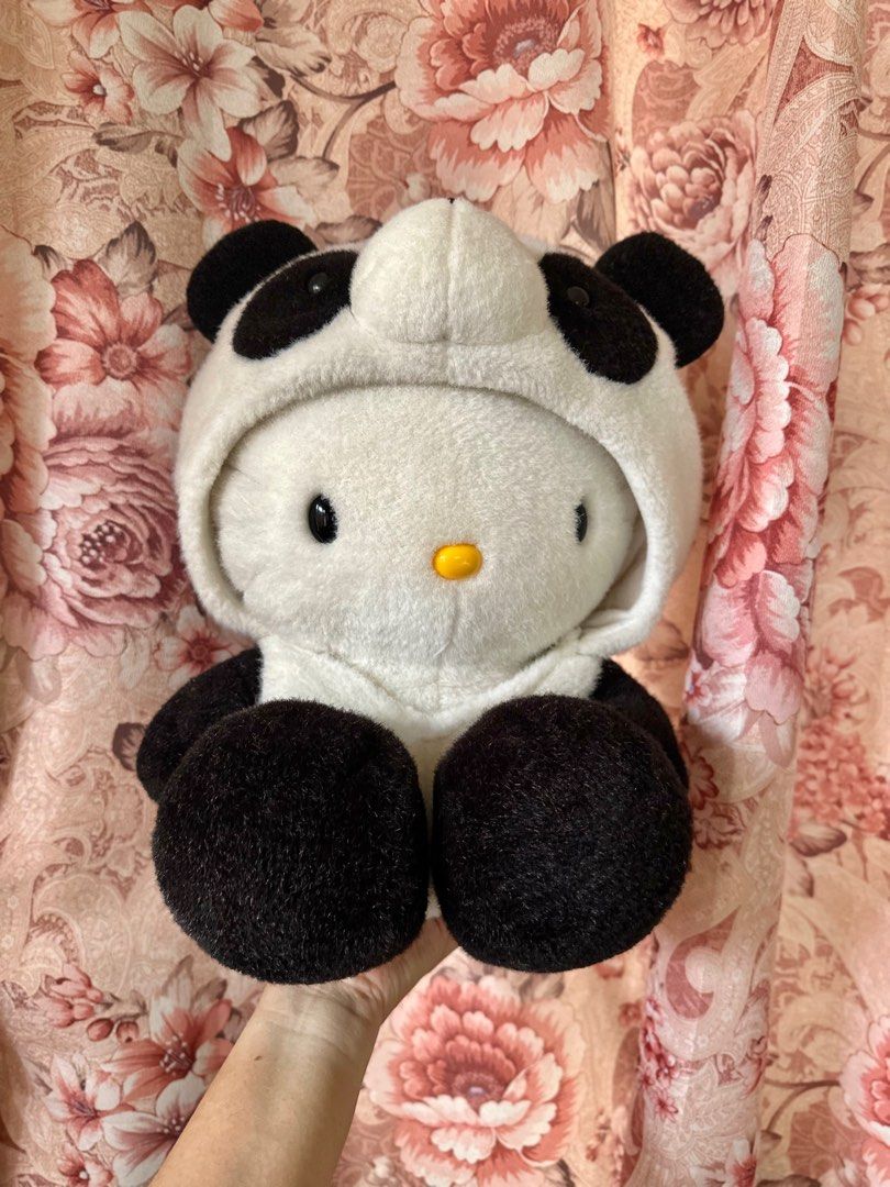 SANRIO Smiles Hello Kitty Panda Costume Stuffed Plush Toy 1998, Hobbies ...