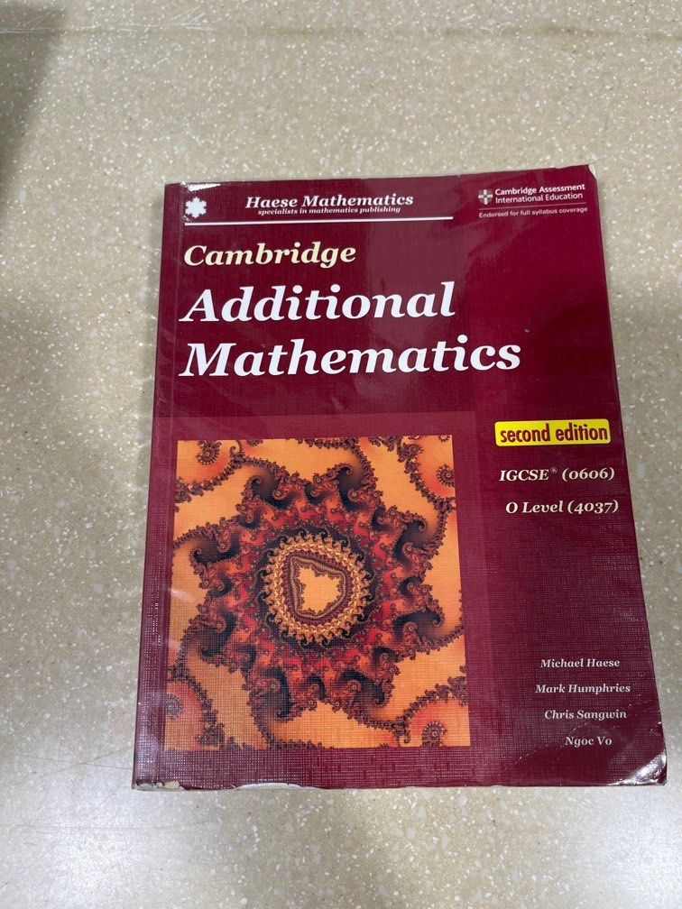 IGCSE Additional Mathematics Textbook 0606 Hobbies Toys Books