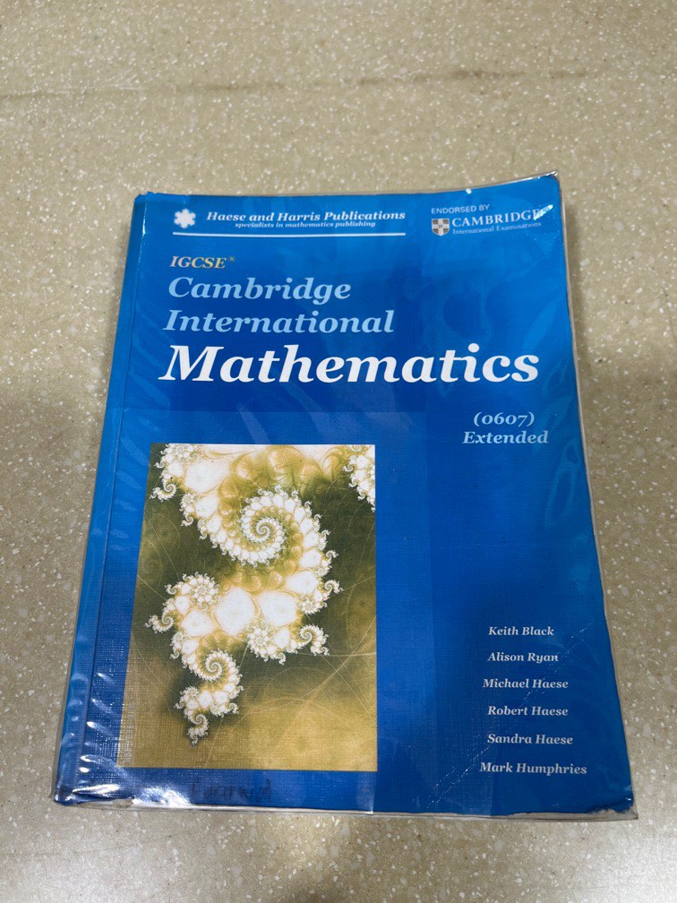 Igcse Cambridge International Mathematics Textbook Hobbies And Toys Books And Magazines Textbooks