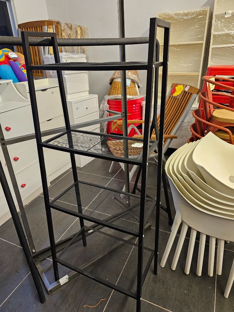 IKEA LERBERG Shelf unit, dark grey, 60x148 cm, Furniture & Home Living ...