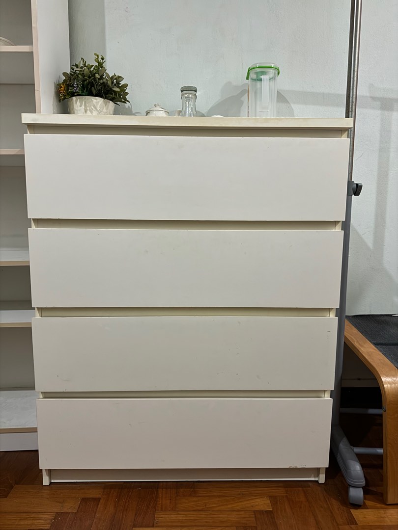 Ikea Malm Chest Of 4 Drawers, Furniture & Home Living, Furniture ...