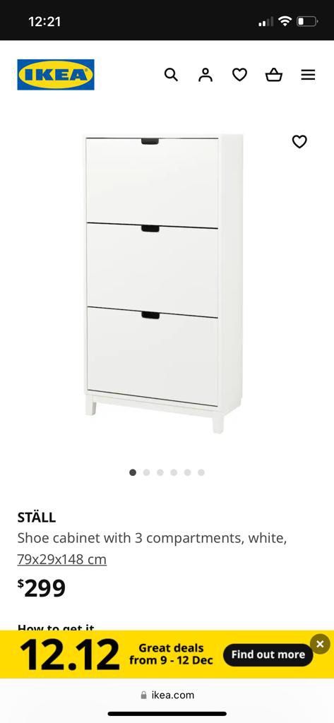 IKEA Stall shoe rack, Furniture & Home Living, Furniture, Shelves, Cabinets & Racks on Carousell