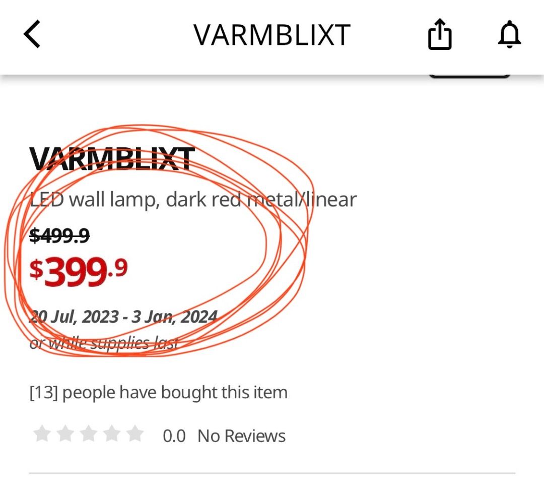 IKEA VARMBLIXT lights. Brand new., 傢俬＆家居, 燈飾及風扇, 燈飾 - Carousell