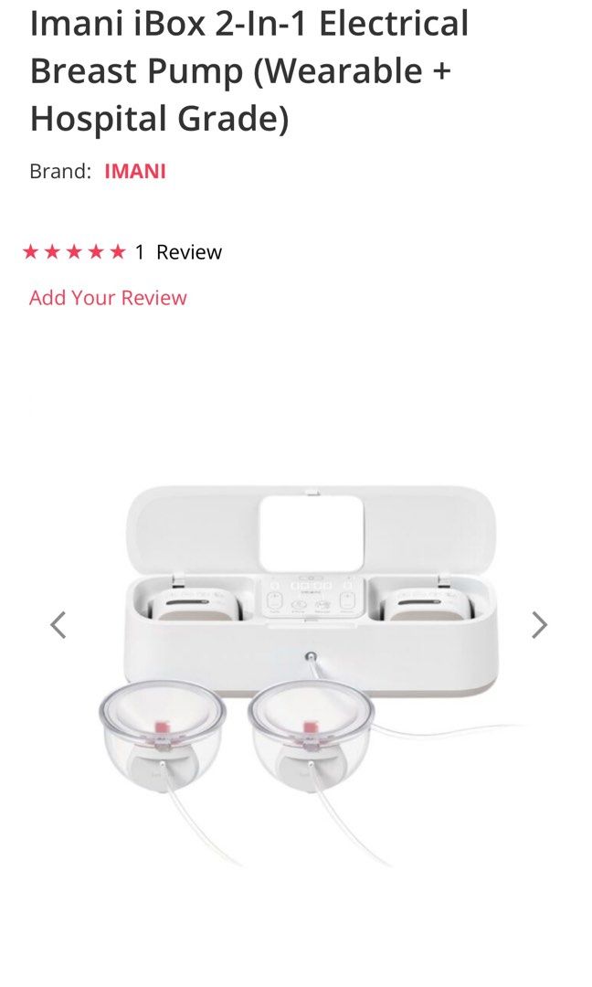 Imani i2+ breast pump, Babies & Kids, Nursing & Feeding, Breastfeeding ...