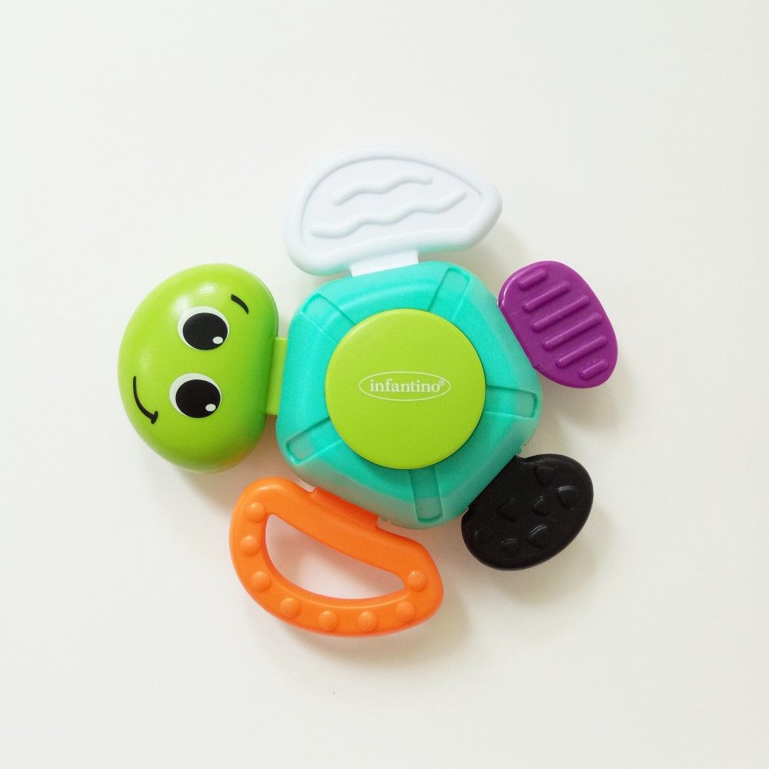 Infantino Toy Turtle Rattle, Babies & Kids, Infant Playtime on Carousell