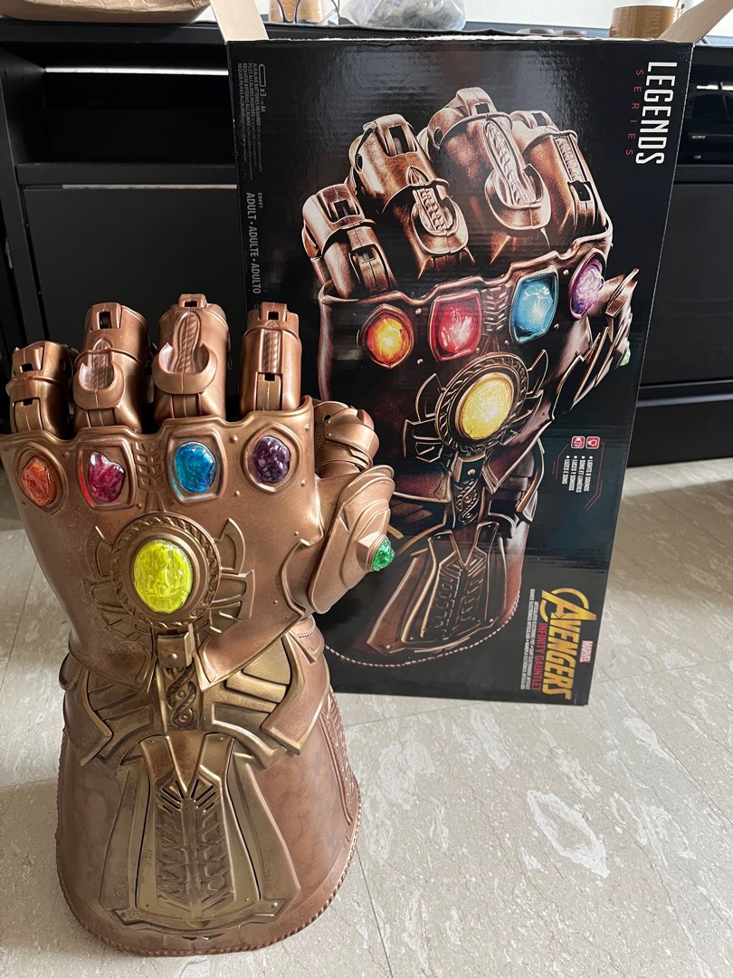 Infinity Gauntlet- life size , with sounds and lights, Hobbies & Toys ...