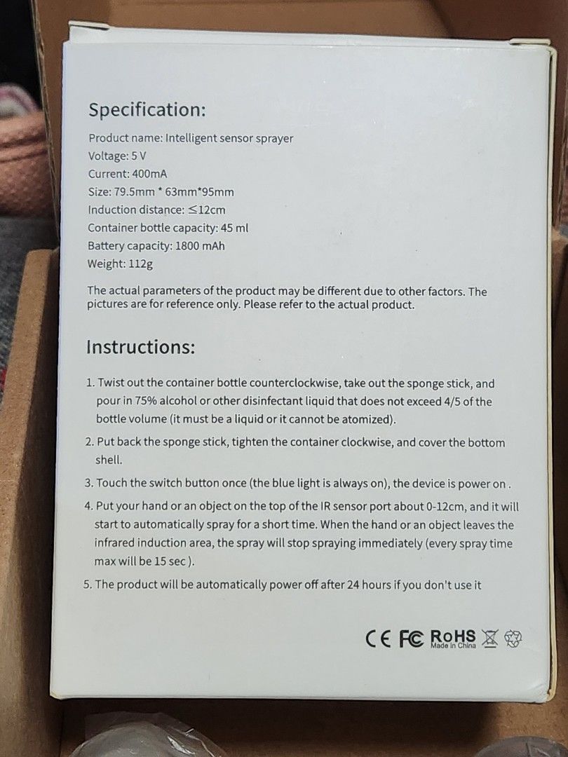 Intelligent sensor sprayer, Furniture & Home Living, Home Fragrance on ...