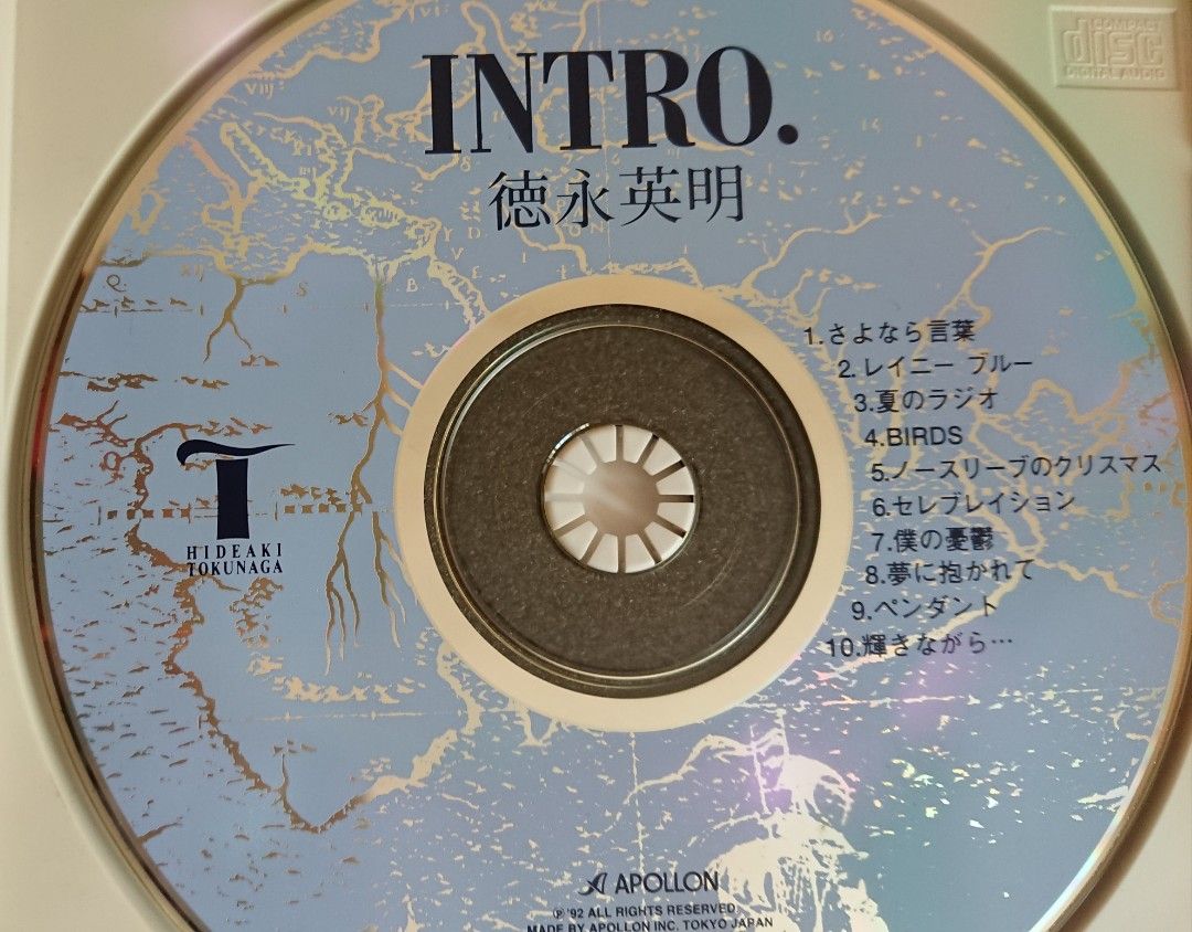 德永英明intro日版CD, 興趣及遊戲, 音樂、樂器 & 配件, 音樂與媒體 - CD 及 DVD - Carousell
