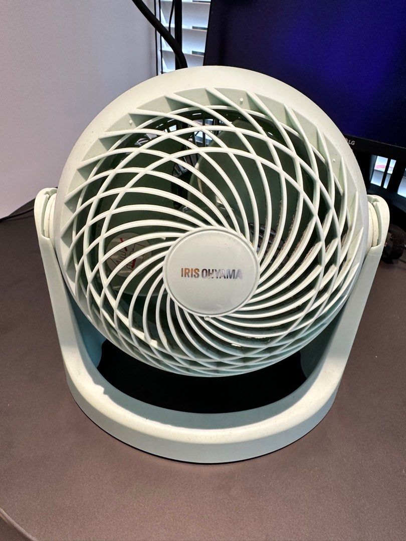 IRIS OHYAMA table top fan (Pastel Green), Furniture & Home Living ...