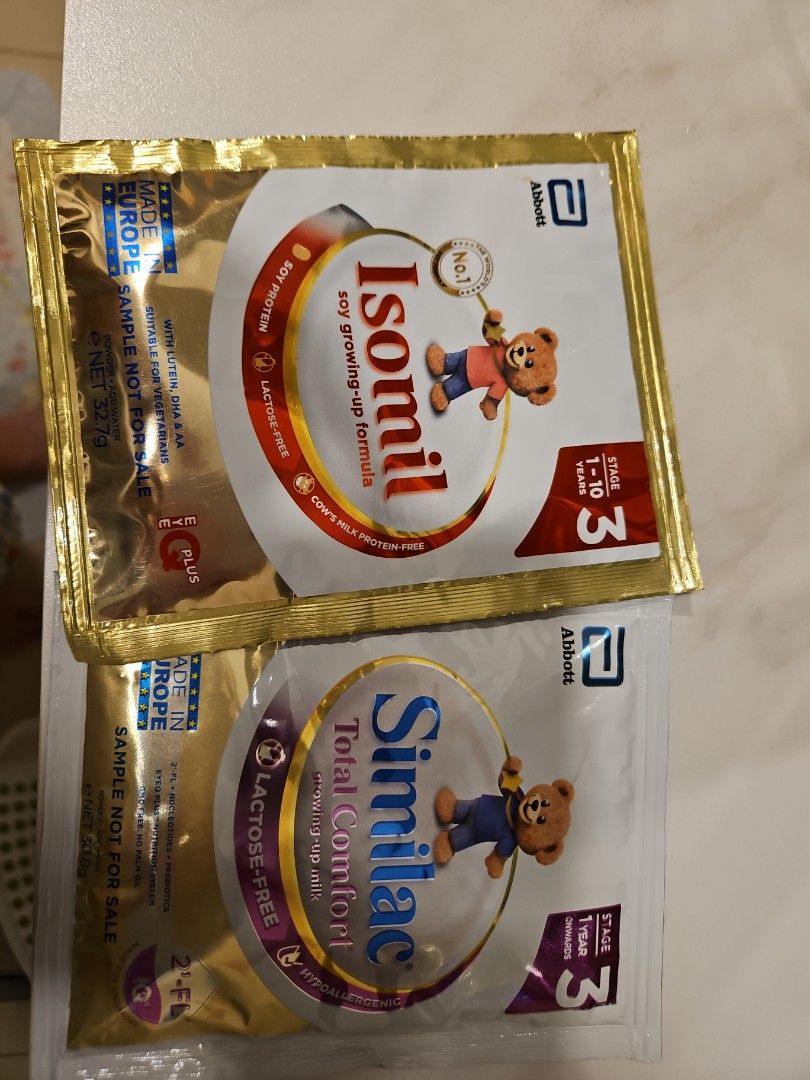 Isomil and similac milk sample, Babies & Kids, Nursing & Feeding ...
