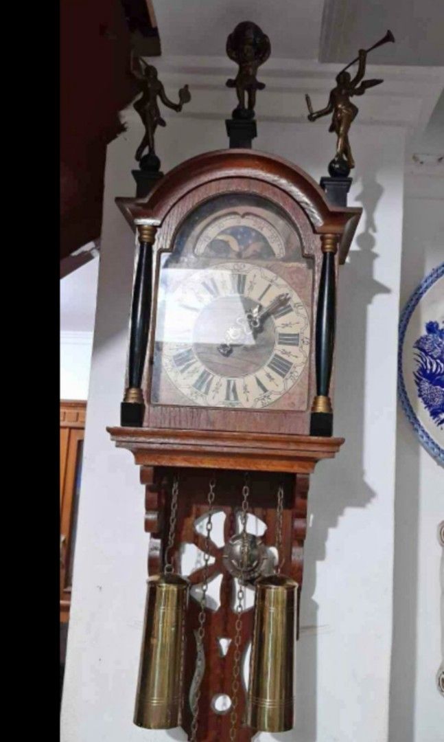 Jam antik belanda jadul, Antik, Furnitur di Carousell