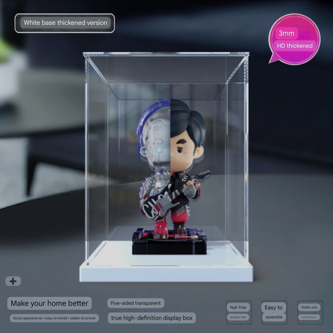 Jay Chou Metaverse Holding Guitar Figure Display in Transparent Box ...