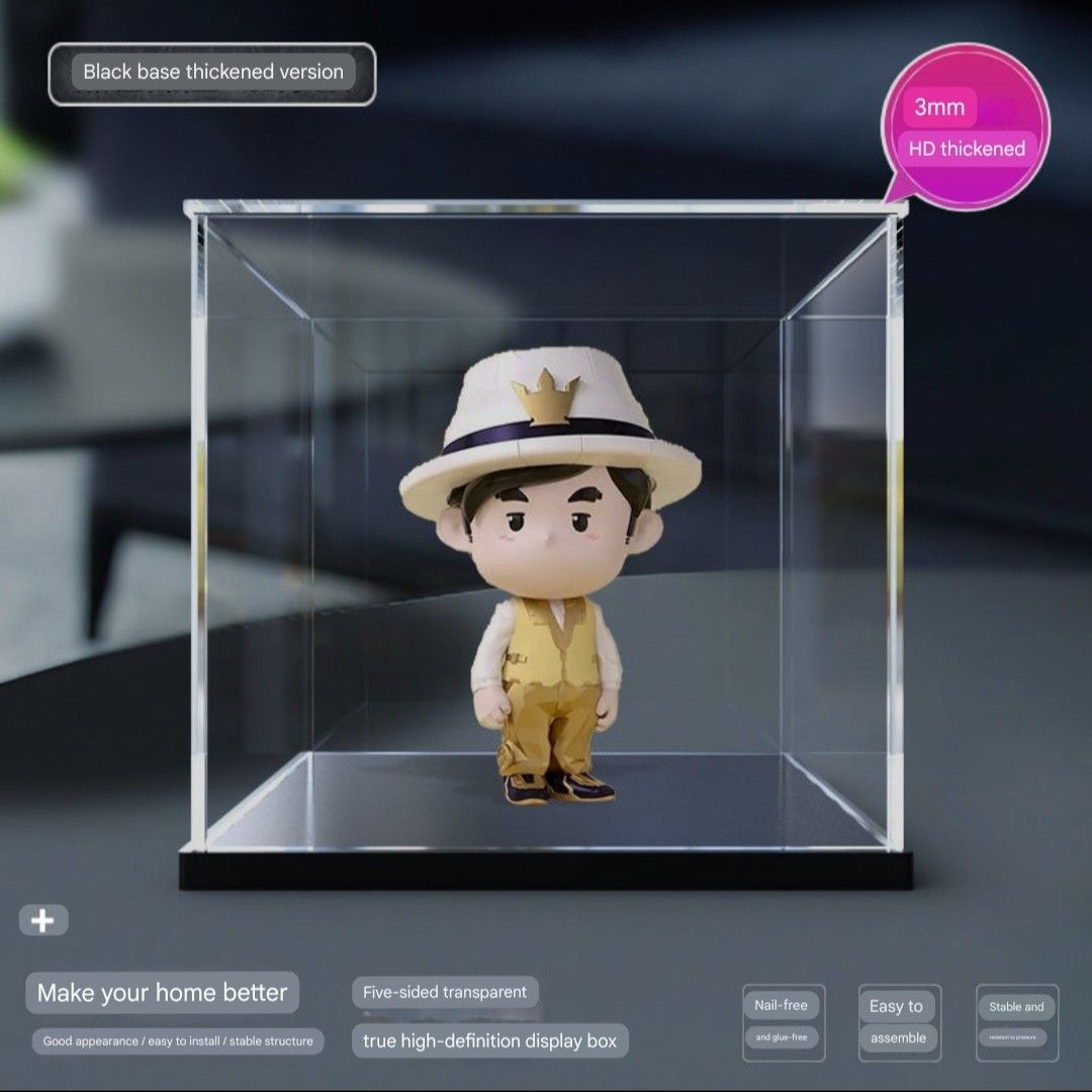 Jay Chou Time Traveler Figure Display in Transparent Box 15x15x15cm ...