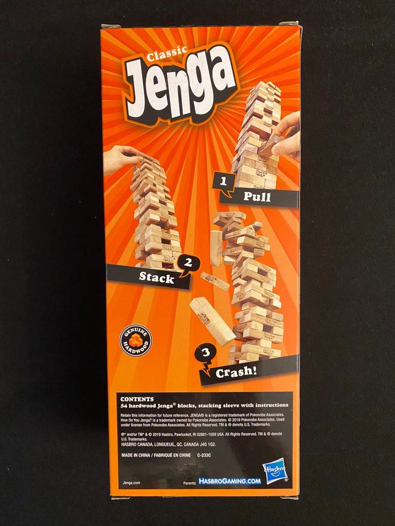 Jenga (Classic), Hobbies & Toys, Toys & Games on Carousell