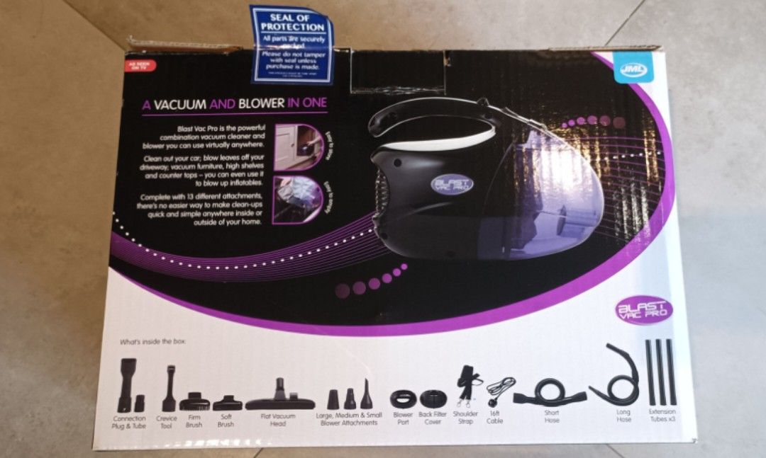 JML Blast Vac Pro 800W Powerful Vacuum And Blower 2-IN-1 (AS SEEN ON TV ...