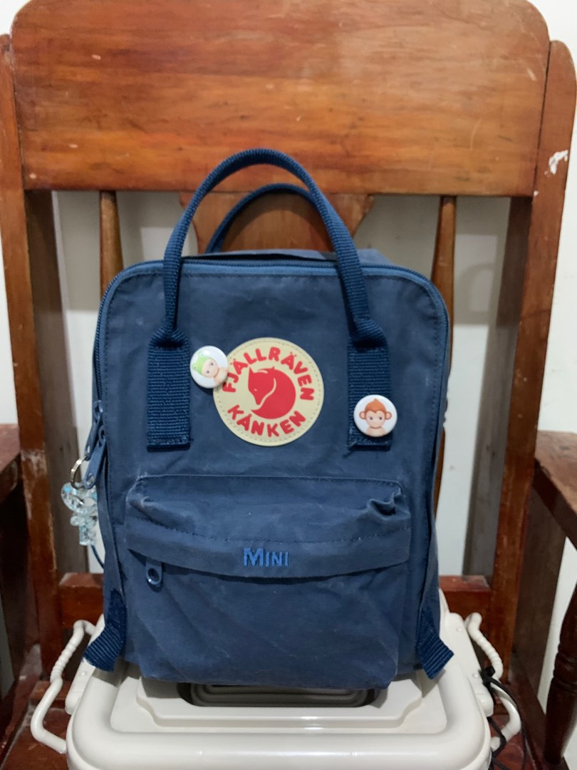 Kanken Mini Backpack- Navy Blue, Women's Fashion, Bags & Wallets ...