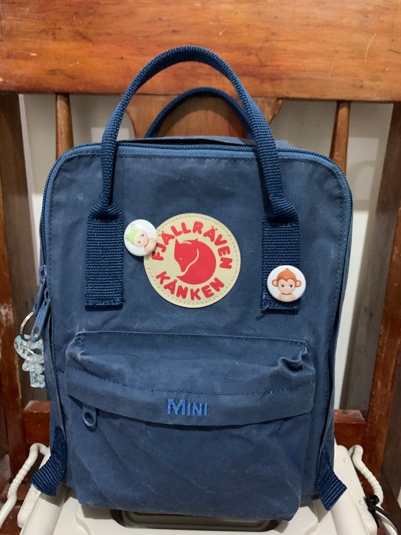 Kanken Mini Backpack- Navy Blue, Women's Fashion, Bags & Wallets ...