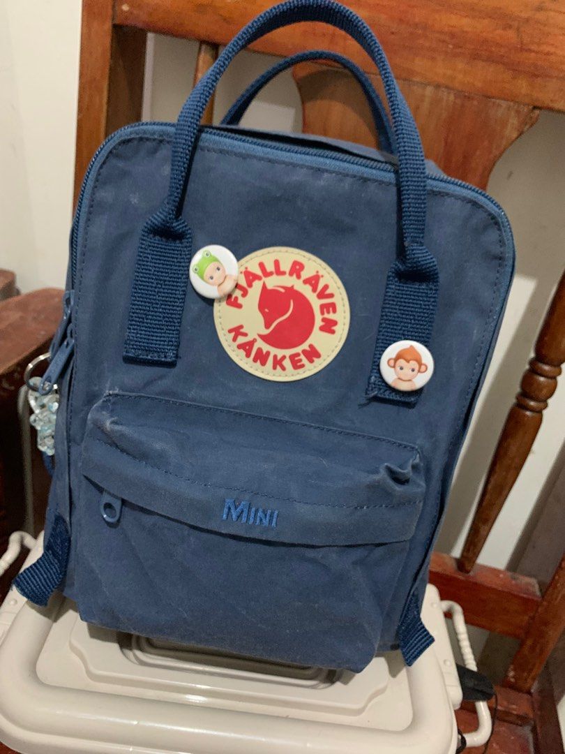 Kanken Mini Backpack- Navy Blue, Women's Fashion, Bags & Wallets ...
