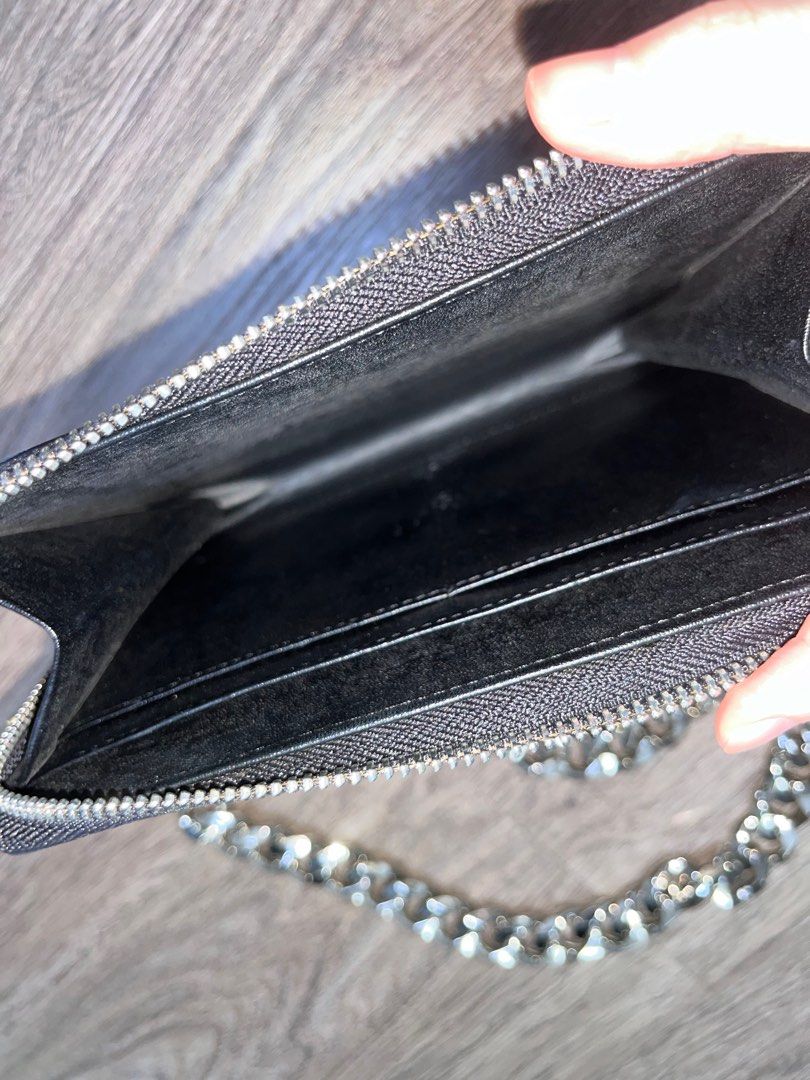 Kara new york large bike wallet/shoulder sling bag chain luxury branded ...