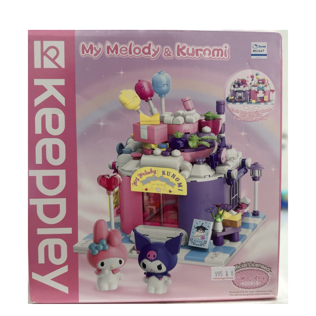 Keepplay sanrio street my melody & kuromi building block, Hobbies & Toys, Toys & Games on Carousell