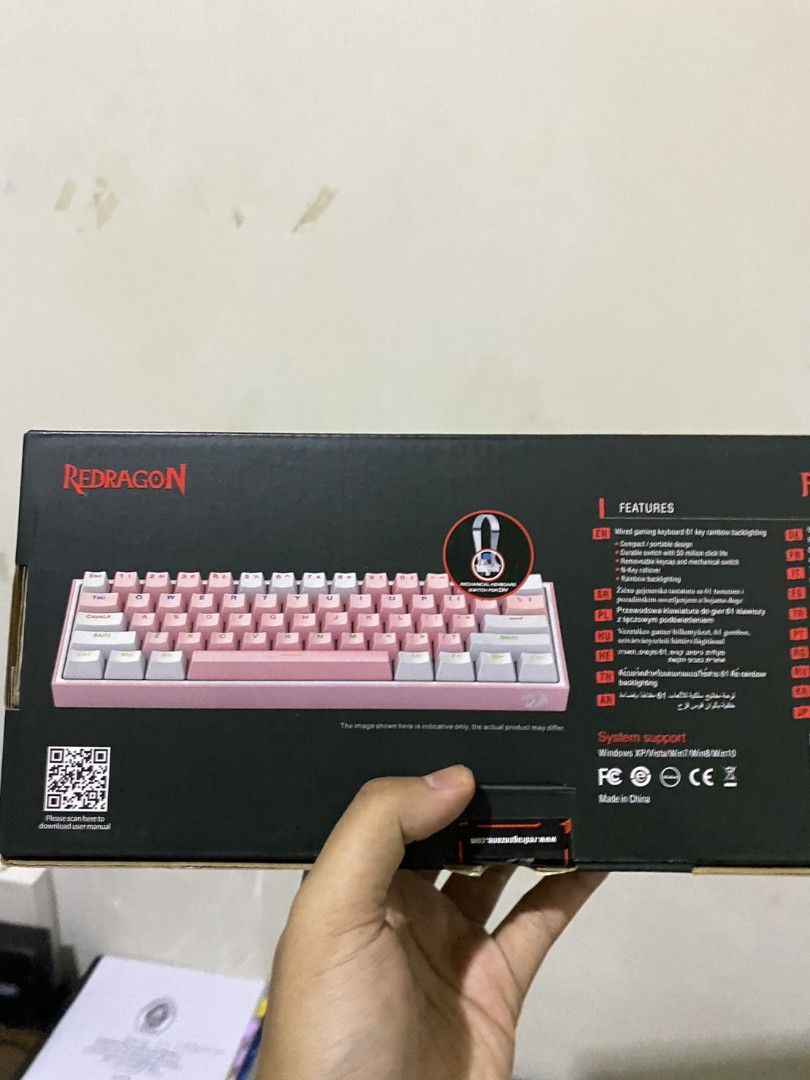 Keyboard Red Dragon Fish Rainbow, Elektronik, Bagian Komputer ...
