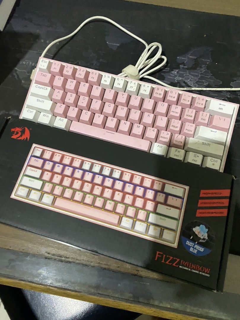Keyboard Red Dragon Fish Rainbow, Elektronik, Bagian Komputer ...
