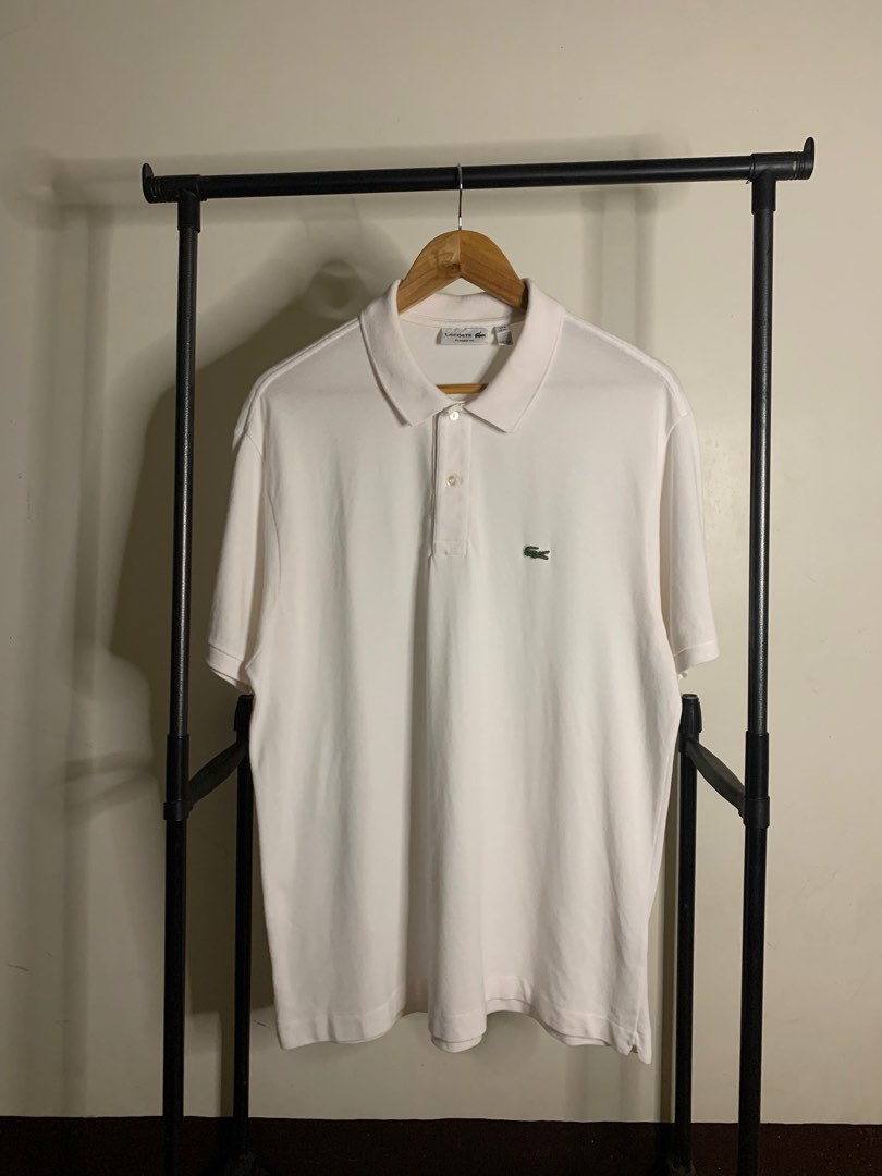 Lacoste White Polo, Men's Fashion, Tops & Sets, Tshirts & Polo Shirts on Carousell