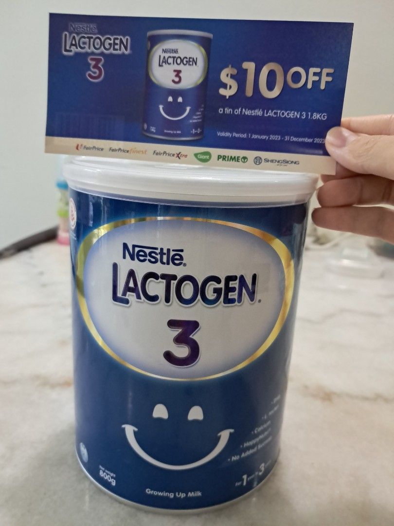 Lactogen 3-800g with voucher, Babies & Kids, Nursing & Feeding ...