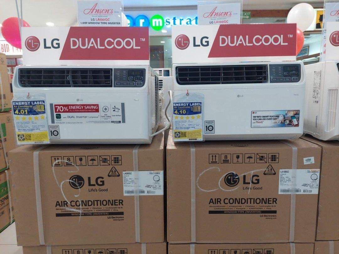 LG LA100GC DUAL INVERTER WINDOW TYPE AIRCON, TV & Home Appliances, Air ...