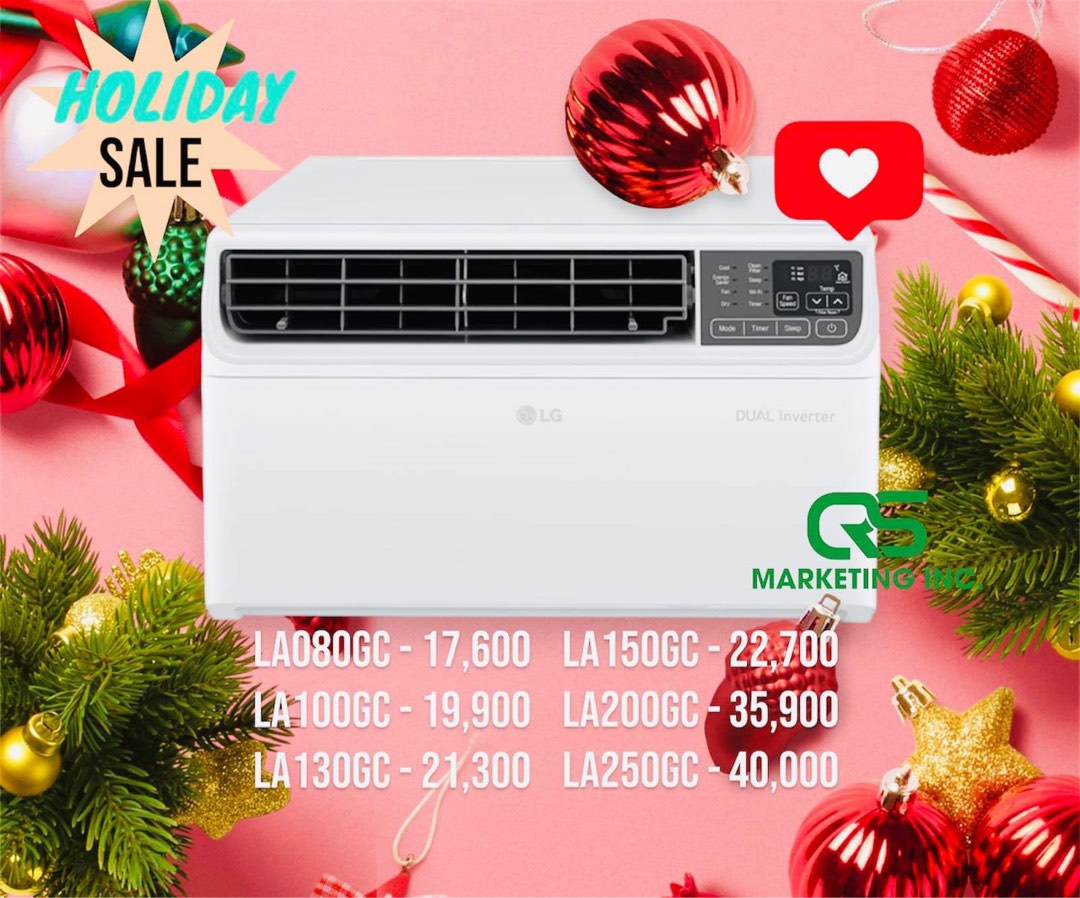 LG WINDOW TYPE DUAL INVERTER AIRCON LA080GC LA100GC LA130GC LA150GC ...