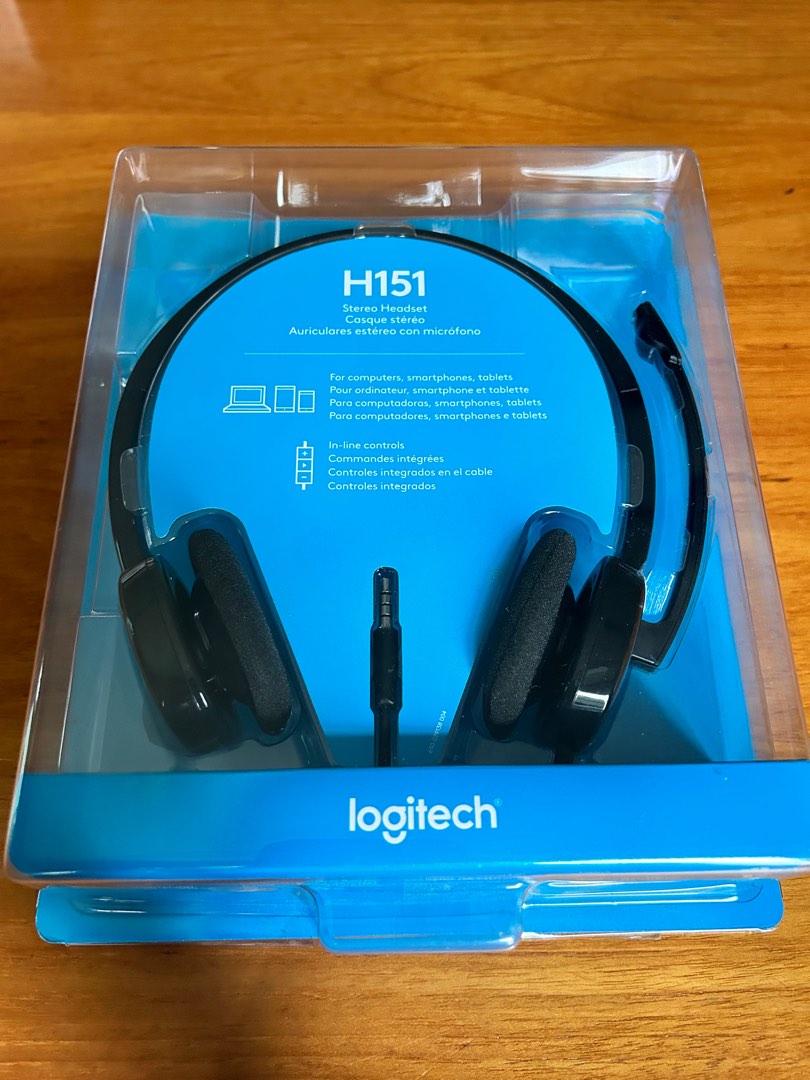 Logitech H151 Stero Headset, Audio, Headphones & Headsets on Carousell
