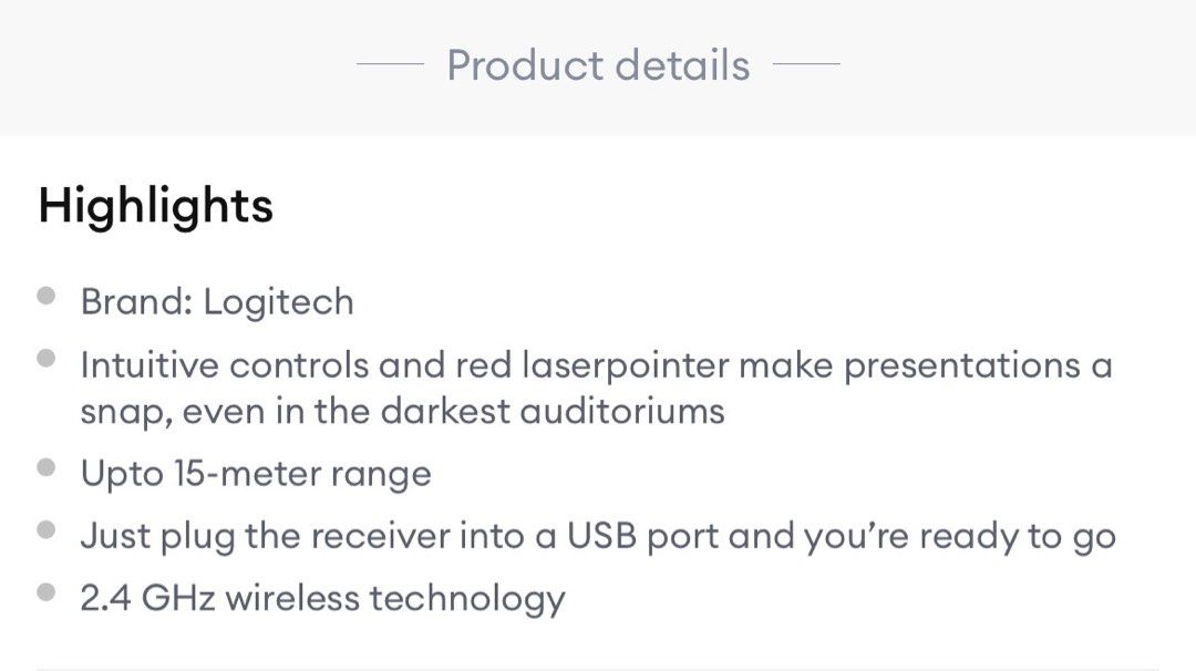 Logitech R400 laser presentation remote, Computers & Tech, Parts ...