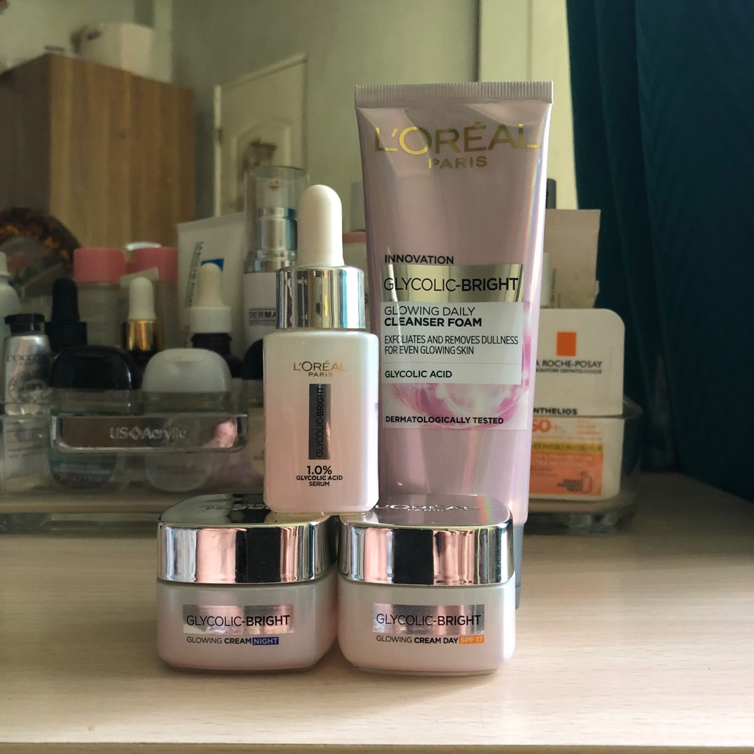 L’Oreal Glycolic Bright Set, Beauty & Personal Care, Face, Face Care on ...