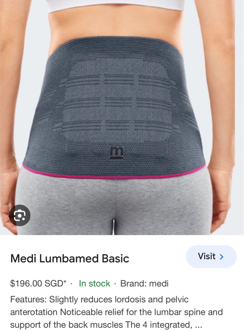 Lumbamed lower back support belt, rehab back belt, post operation belt ...