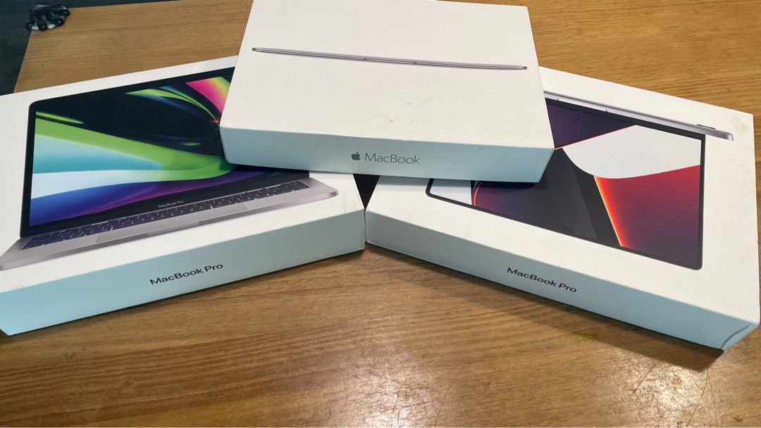 Macbook empty boxes, Computers & Tech, Laptops & Notebooks on Carousell