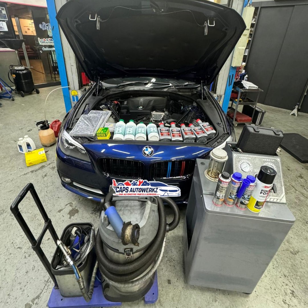 Major Servicing for BMW 520i - AMSoil European Engine Oil Servicing ...