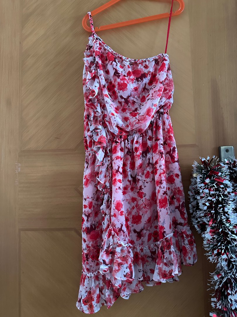 Mango Floral Red Dress, Women's Fashion, Dresses & Sets, Dresses on ...