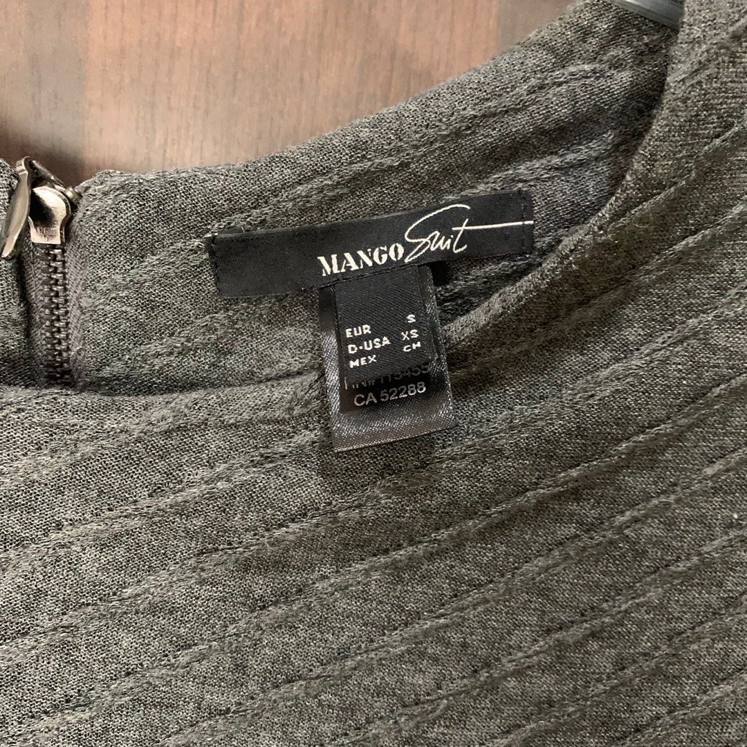 Mango Gray Longsleeve Dress, Women's Fashion, Dresses & Sets, Dresses ...