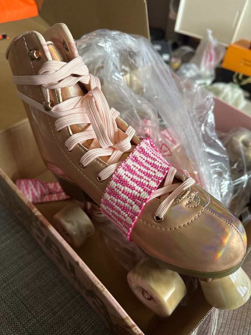 Marawa Rose Gold Impala Roller Skate, Women's Fashion, Activewear on ...
