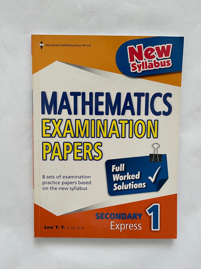 MATHEMATICS Secondary 1 Express examination papers, Hobbies & Toys ...