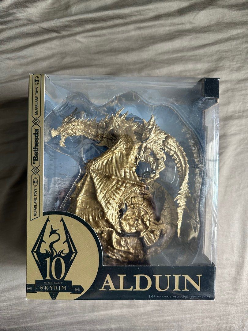 Mcfarlane Skyrim Alduin Gold edition, Hobbies & Toys, Toys & Games on ...