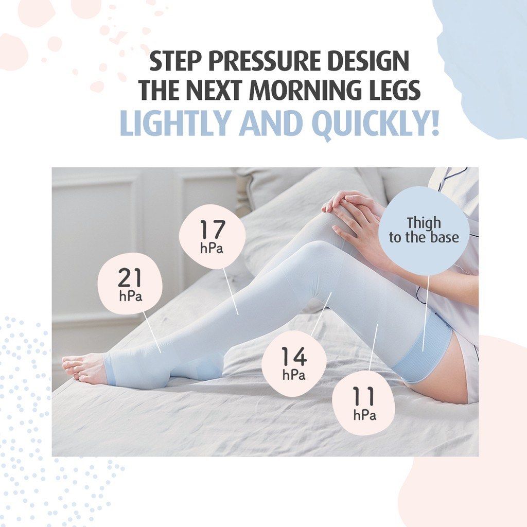 MediQtto For Sleep, Cooling Compression Socks, Full Leg, Women's ...